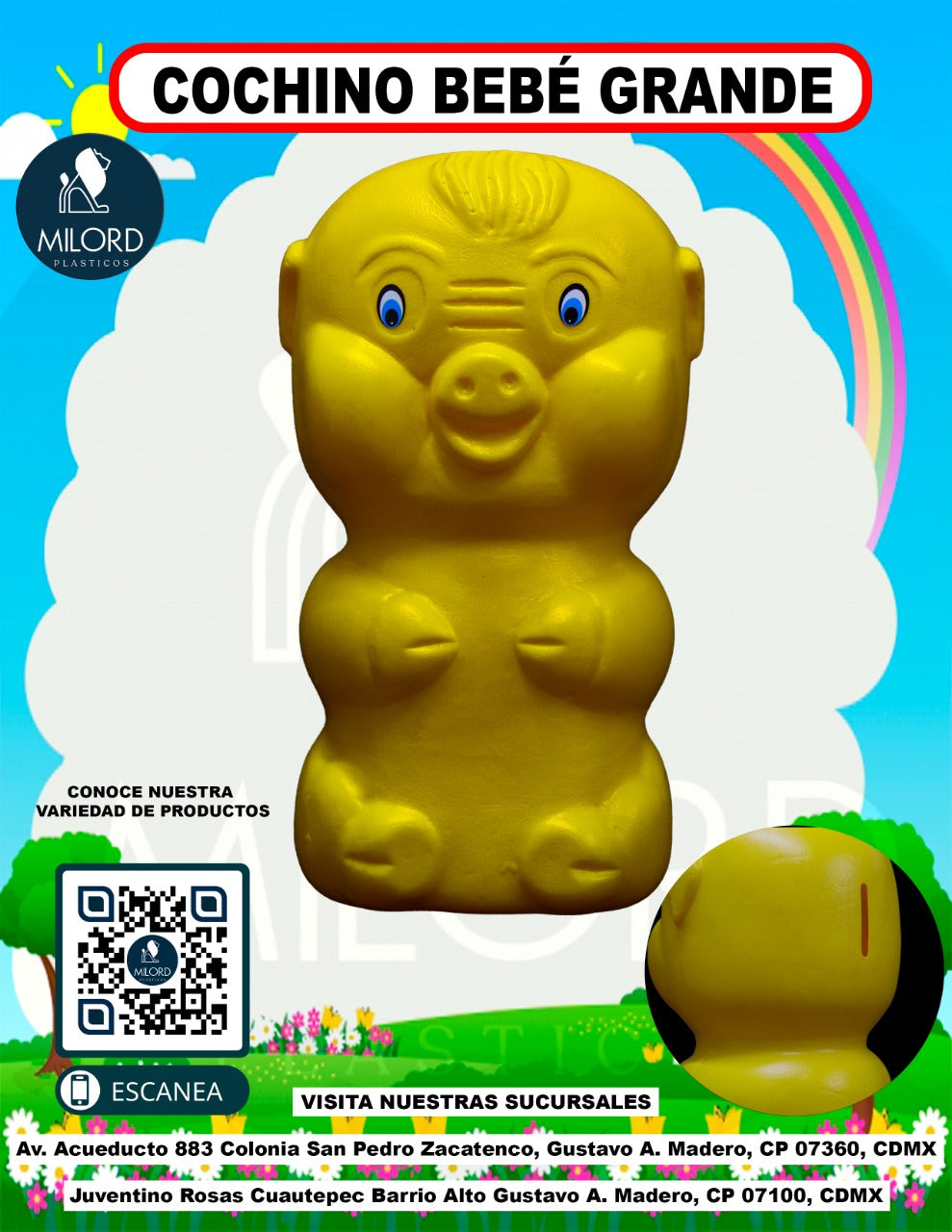 COCHINO BEBE GRANDE - PG – Milord Plásticos